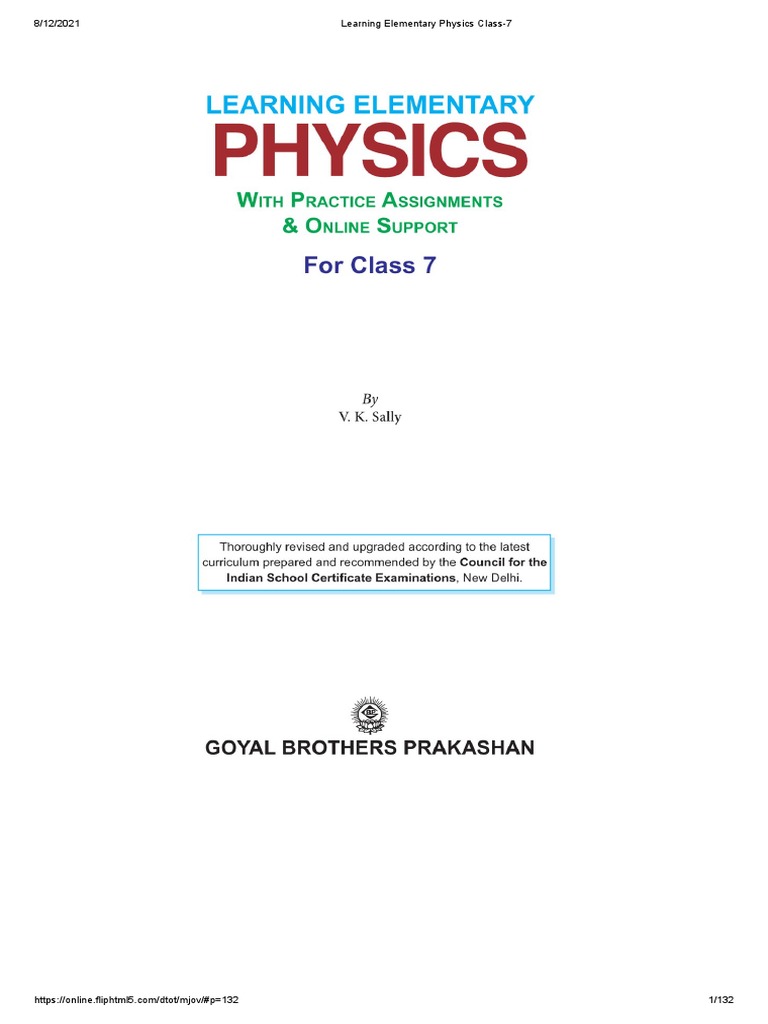 Learning Elementary Physics Class-7 | PDF | Physics | Physical Sciences