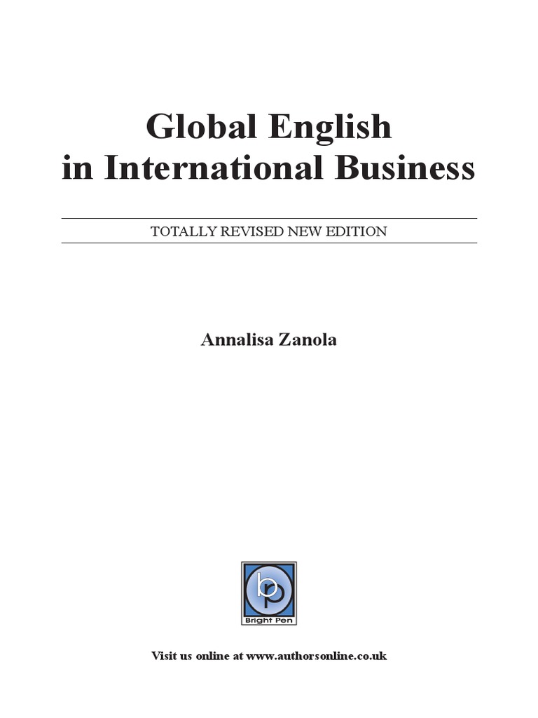 Global English in International Business | PDF | Cross Cultural ...