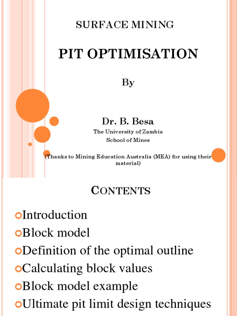 Open Pit Optimisation 1a | PDF | Mathematical Optimization | Mining