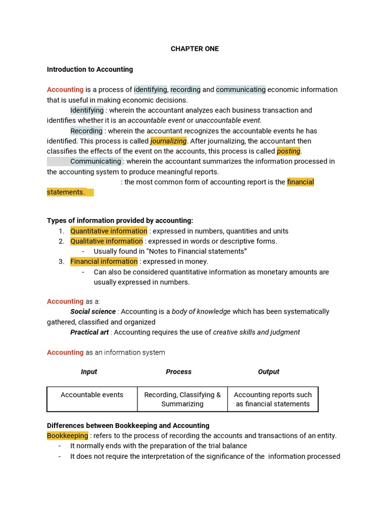 FABM 1 Notes | PDF | Stocks | Accounting