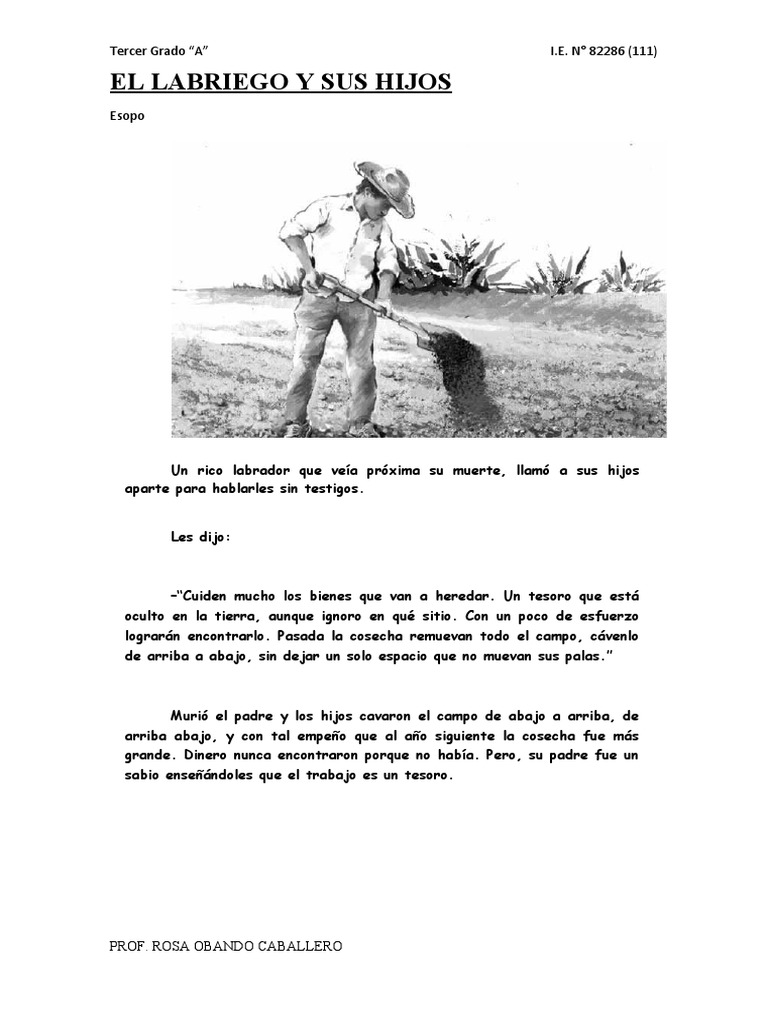 El Labriego y Sus Hijos | PDF