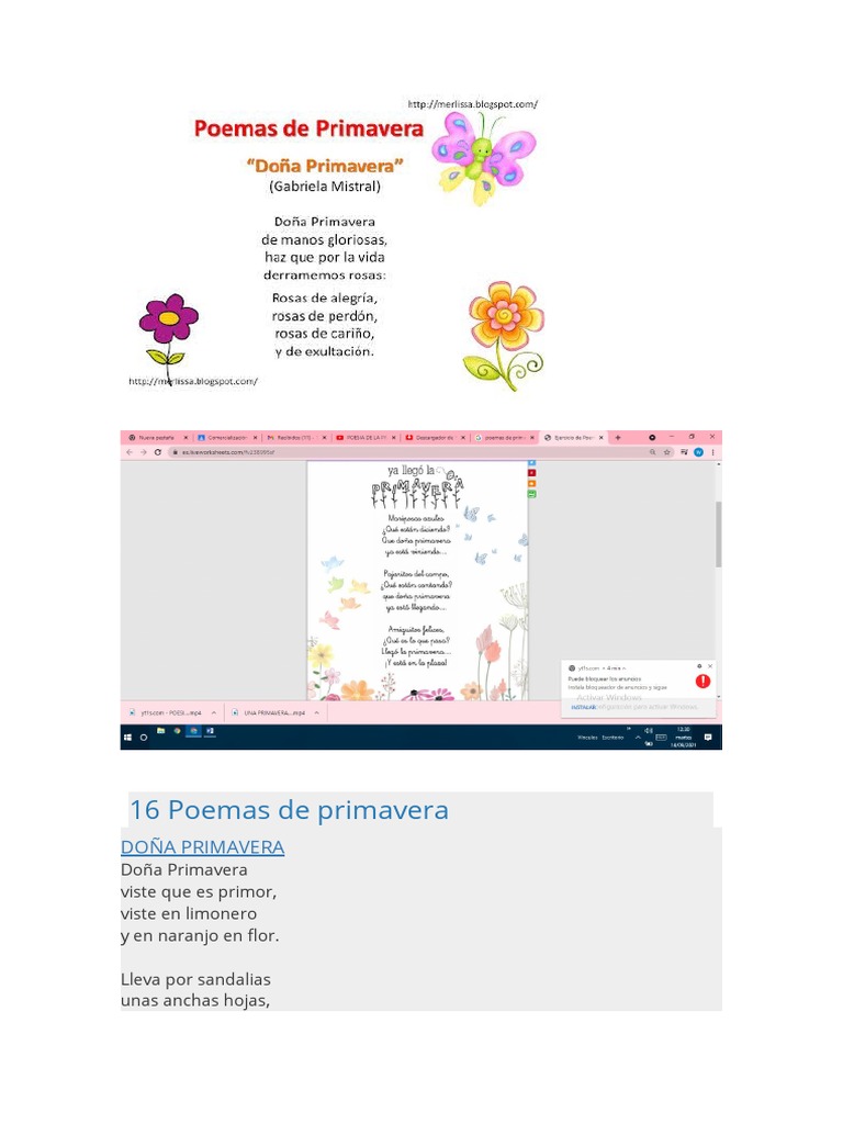 16 Poemas de Primavera | PDF