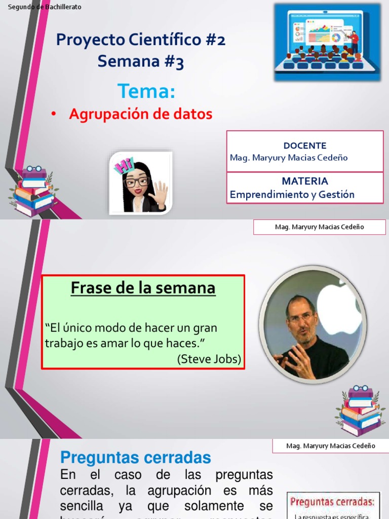 2do BGU (Proyecto Cientifico# 2) - Semana 3 - Compressed | PDF