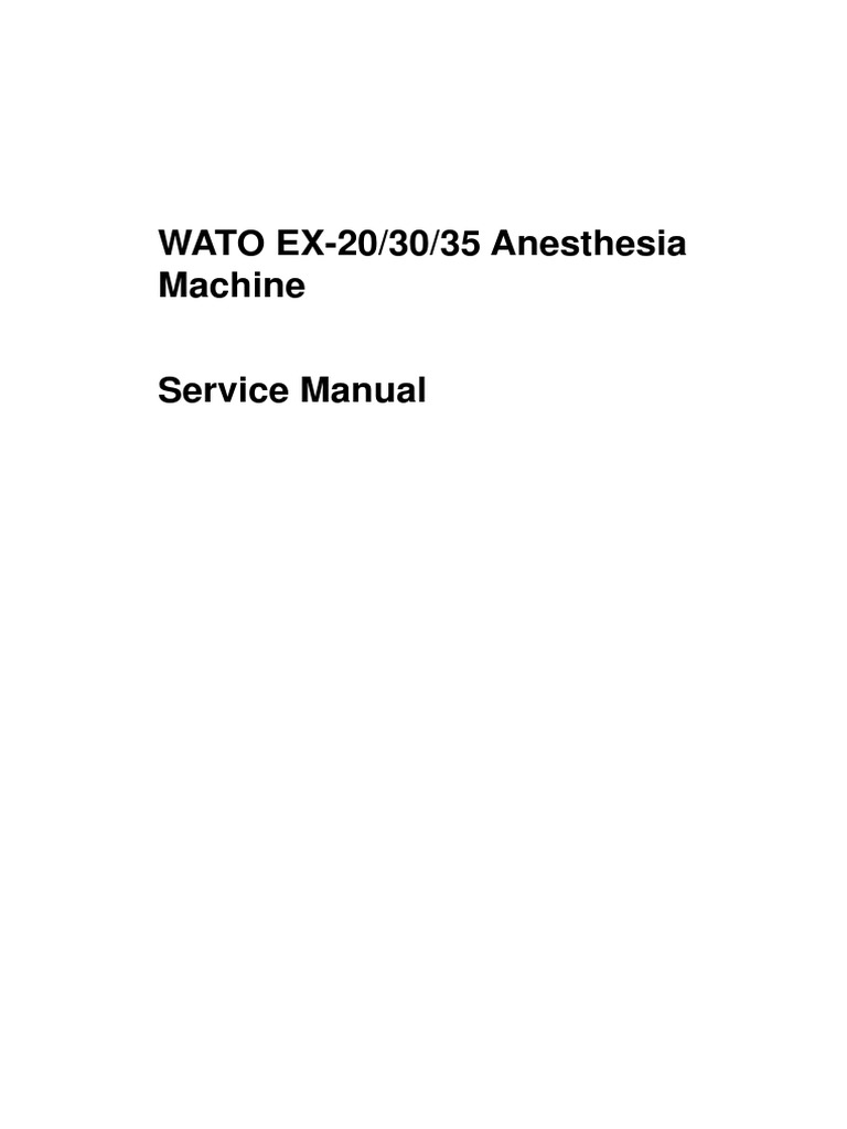 WATO EX-20&30&35 Service Manual V9.0 en | PDF | Valve | Carburetor