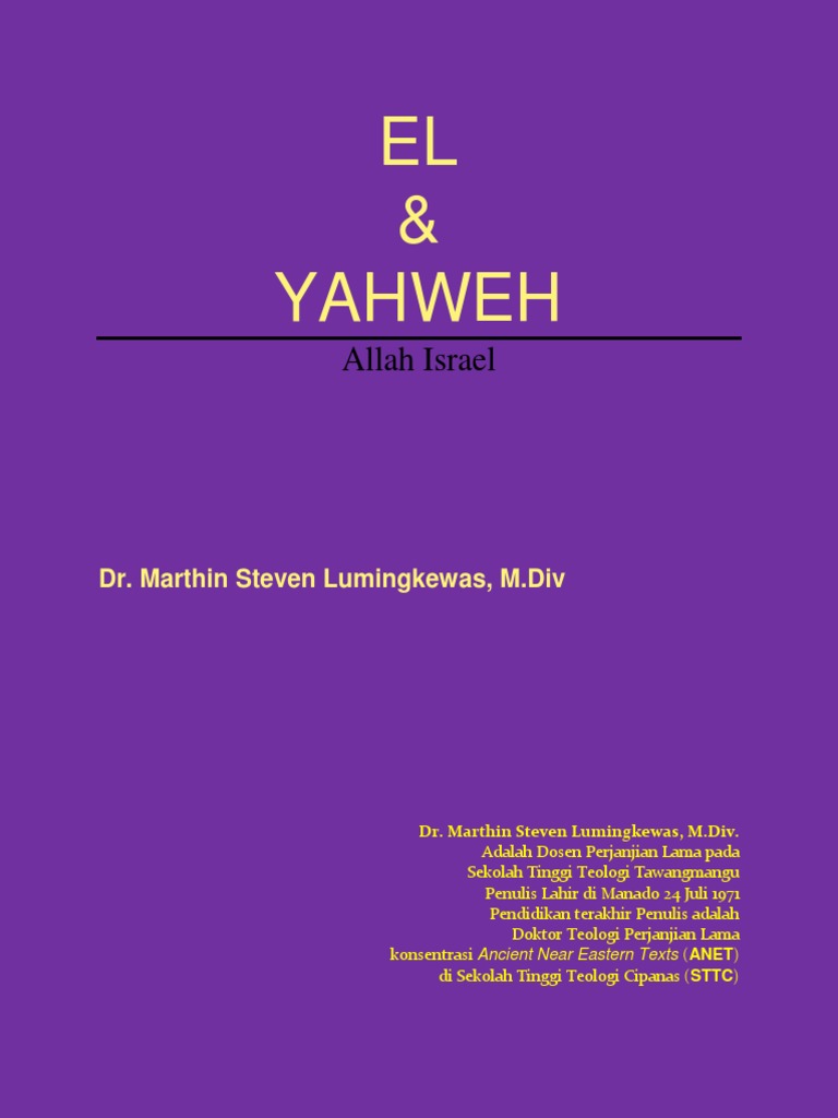 Buku El and YAHWEH | PDF