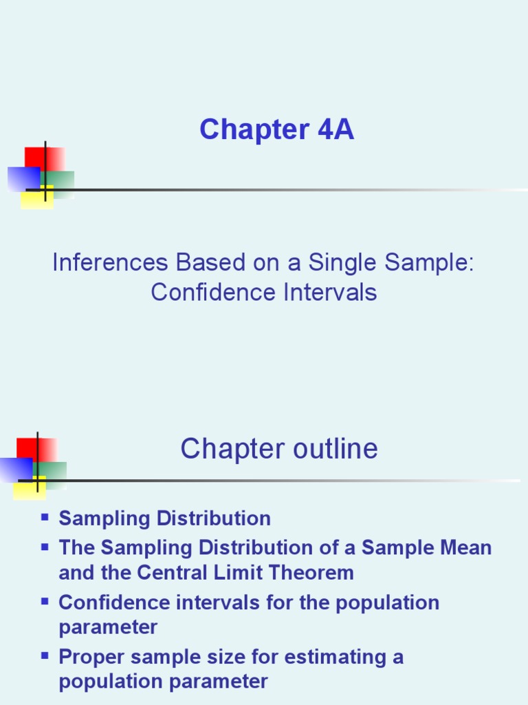 Chapter 4A: Inferences Based On A Single Sample: Confidence Intervals ...