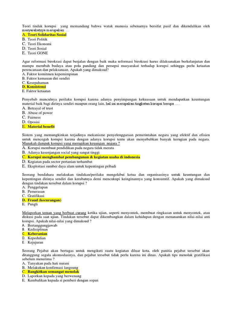 Latihan Soal Pbak-Digabungkan | PDF