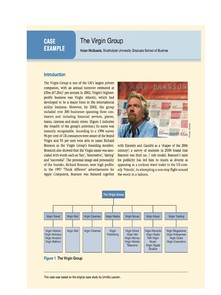 Virgin Group - Corporate Strategy | PDF