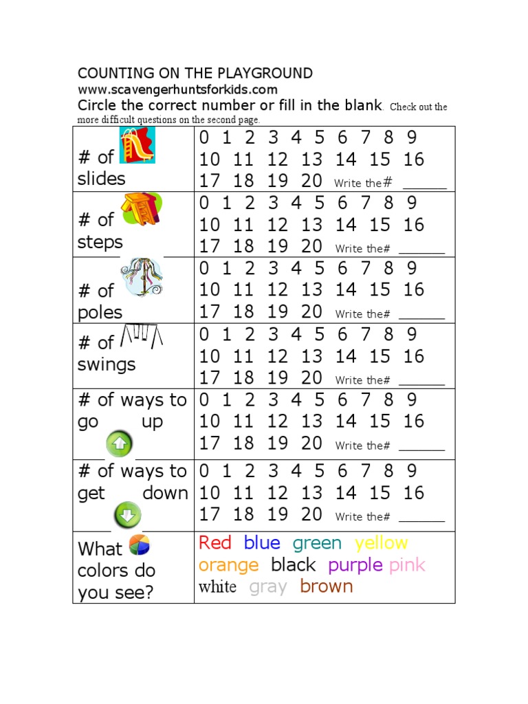 Playground Count | PDF