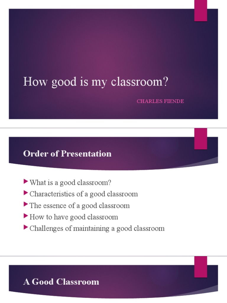 How Good Is My Classroom | PDF | Learning | Classroom
