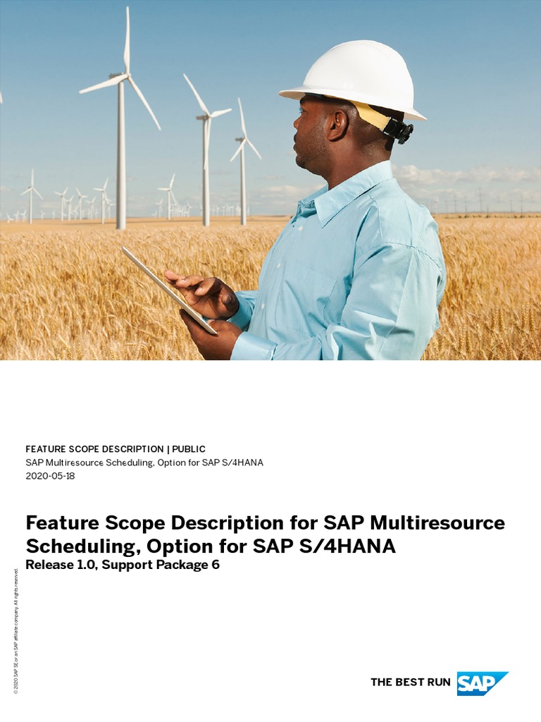 Sap Mrs For S4hana Feature Scope Description en | PDF | Web Application | Customer Relationship ...