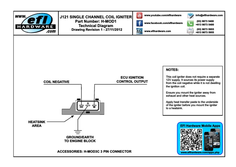 H-MOD1 J121 Igniter Wiring Revision 1 | PDF