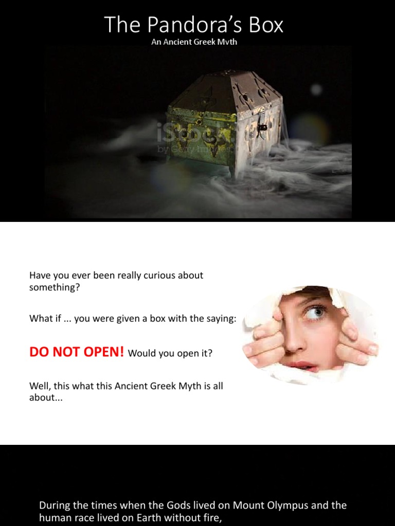 The Myth of Pandora's Box Explained | PDF