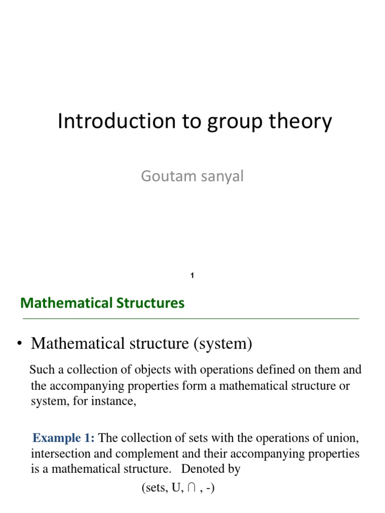 Lecture 9 Introduction Group Theory | PDF | Group (Mathematics) | Matrix (Mathematics)
