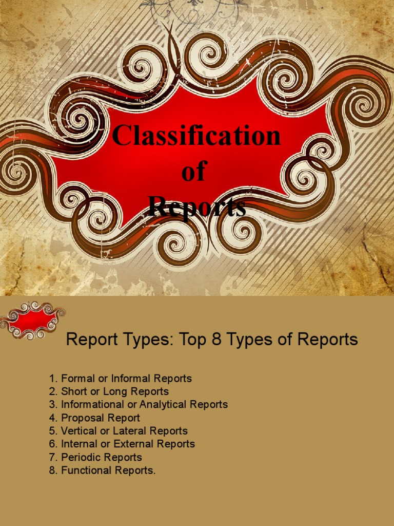 Classification of Reports | PDF | Request For Proposal | Business
