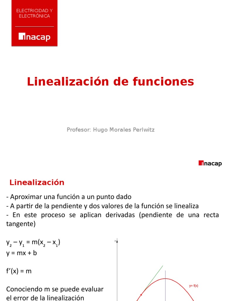 4 Linealización de Funciones | PDF | Pendiente | Física teórica