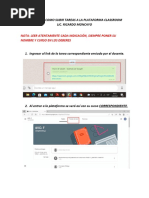 Tutorial - Subir Tareas A Classroom | PDF