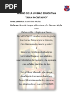 Himno Al Colegio | PDF