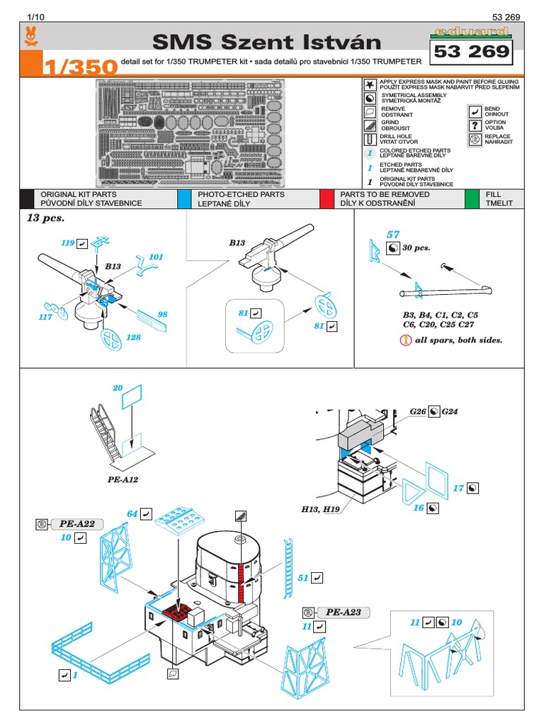 1-350 SMS Szent Istvan For Trumpeter Kit | PDF | Chess | Chess Theory