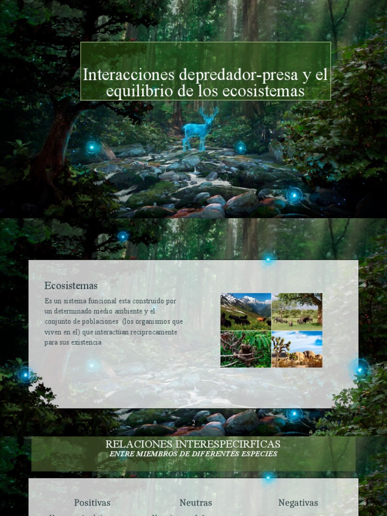 Interacciones depredador-presa en ecosistemas | PDF | Depredación ...