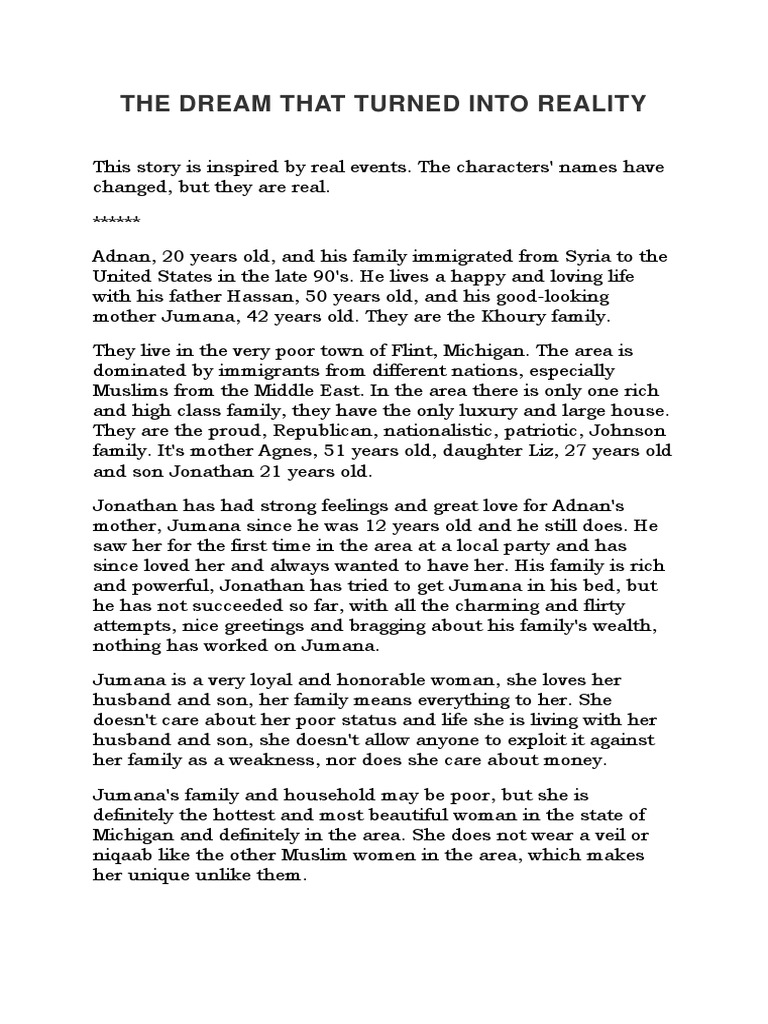 The Dream That Turned Into Reality | PDF | Mystery, Thriller & Crime ...