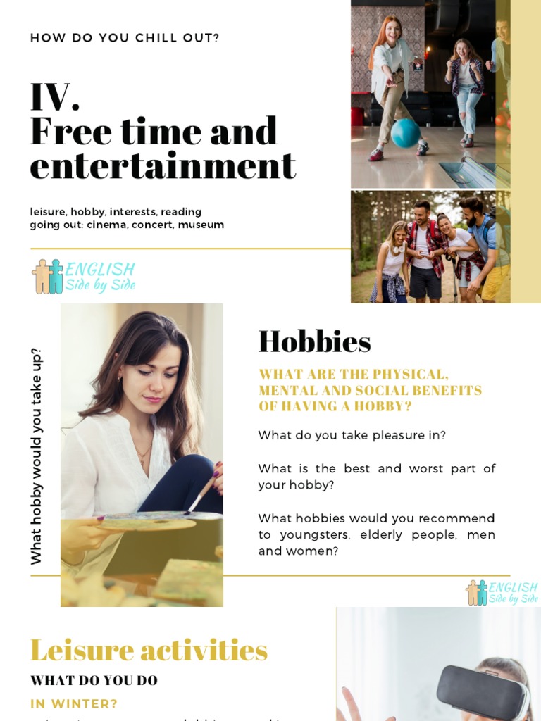 IV. Freetime and Entertainment | PDF | Books | Hobbies