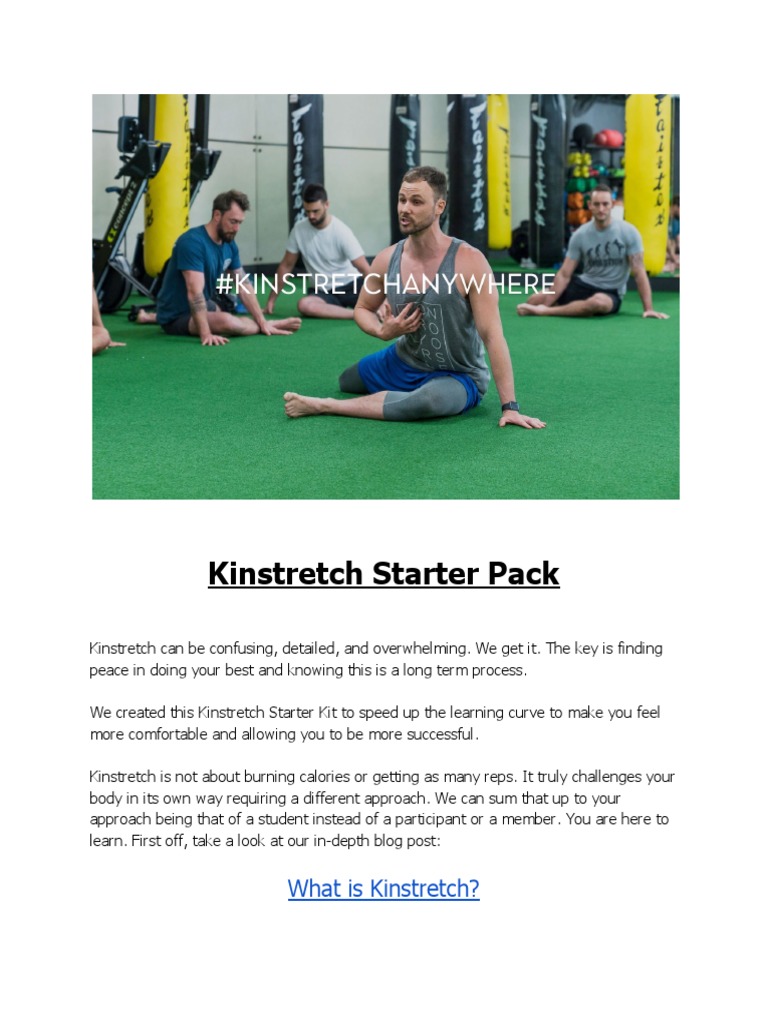 Kinstretch Starter Kit Guide | PDF | Self-Improvement | Wellness