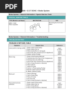 Brake Stroke Measurement Specifications | PDF