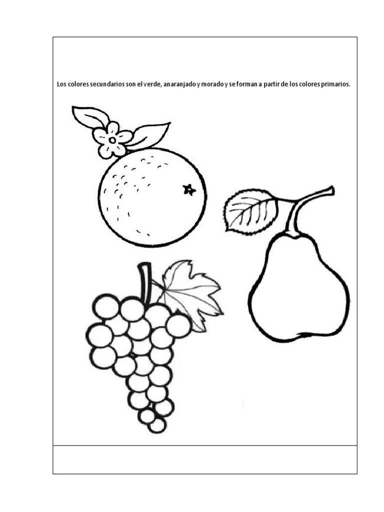 Hoja De Trabajo De Colores Secundarios Lámina PLÁSTICA – Colores