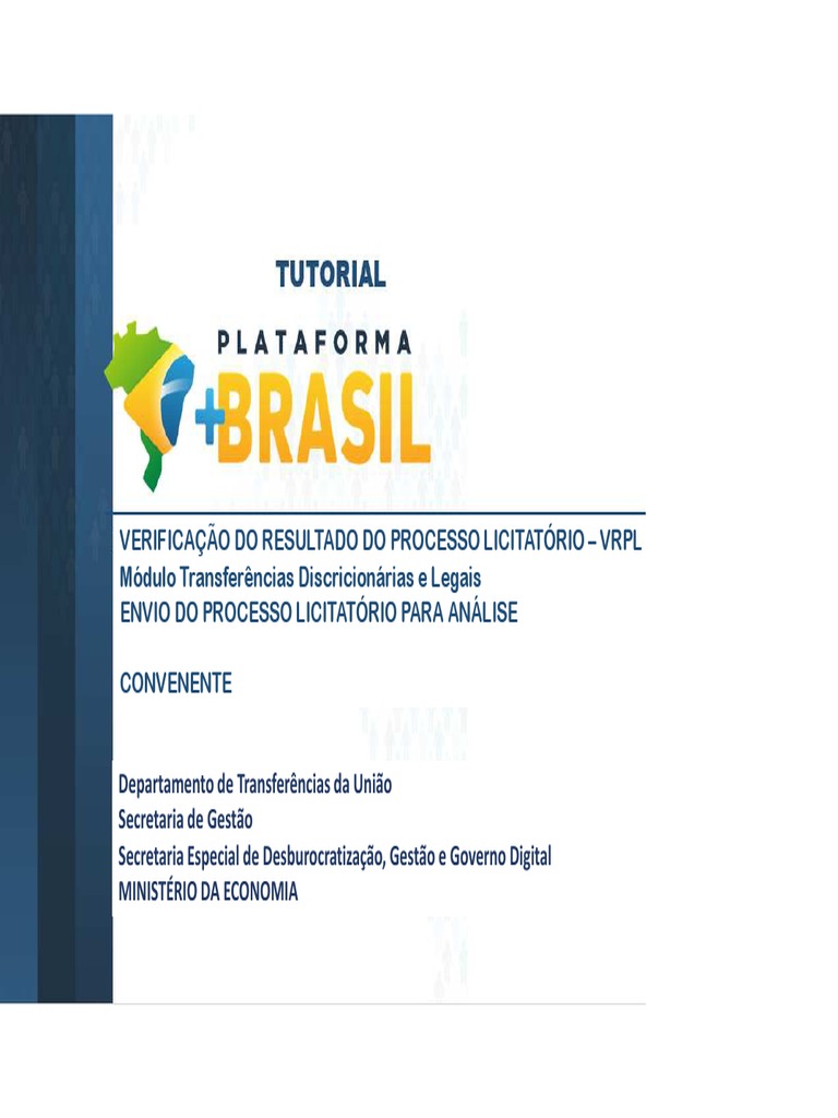 01 Passo A Passo VRPL Convenente | PDF | Orçamento | Dados