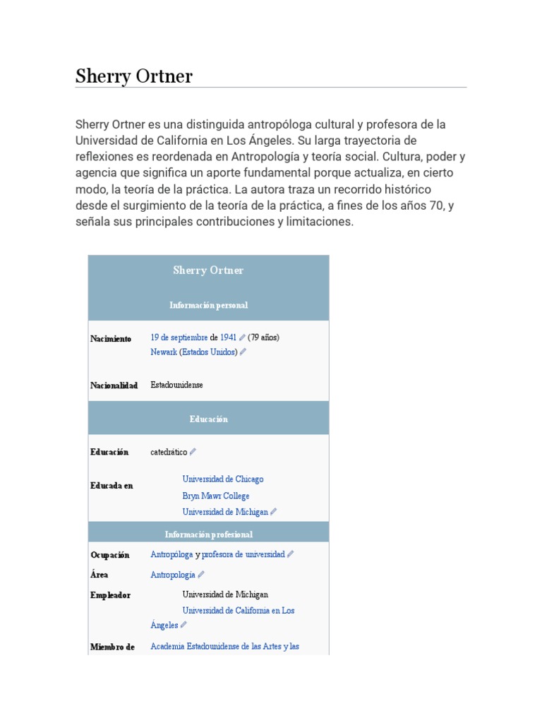 Sherry Ortner | PDF