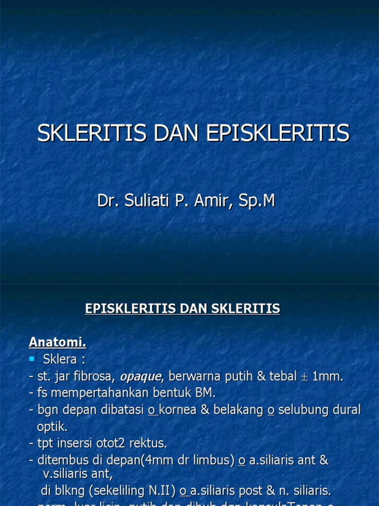 Episkeliritis & Skleritis | PDF