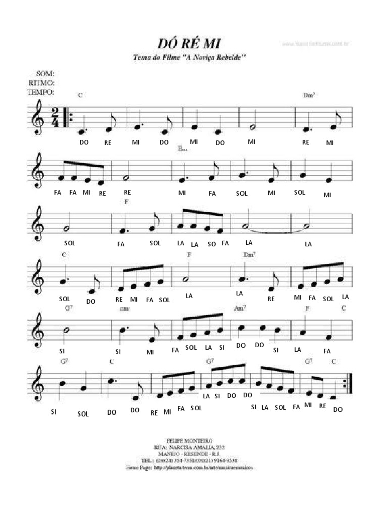 Partitura Do Re Mi | PDF