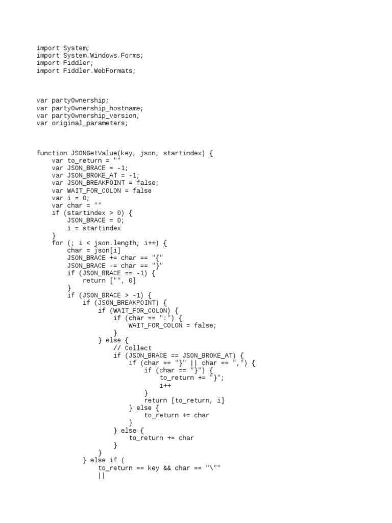 Fiddler Script Xbox Script | PDF | Computing | Computer Data