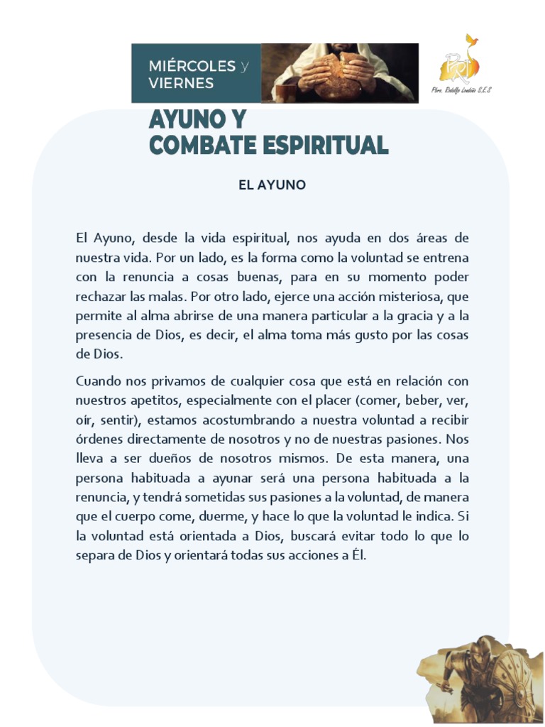 Oraciones y Ayuno: Miércoles y Viernes | PDF | Oración | Pecado