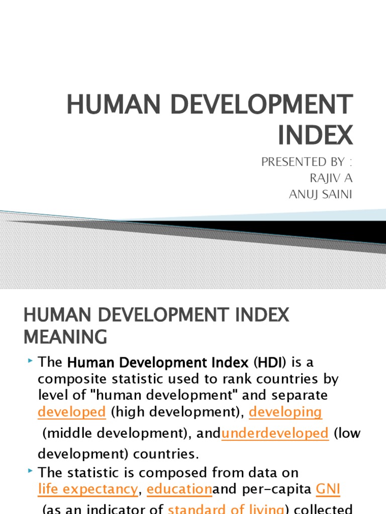Human Development Index | PDF | Human Development Index | Economies