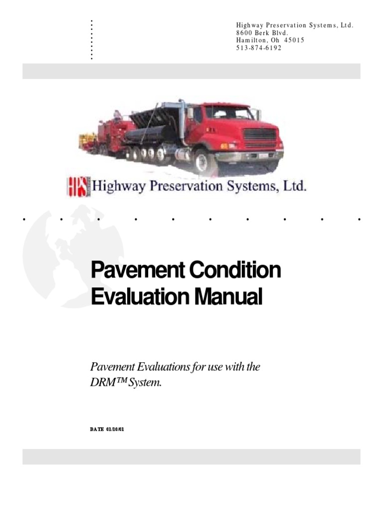 Pavement Condition Evaluation Manual | PDF | Road Surface | Concrete