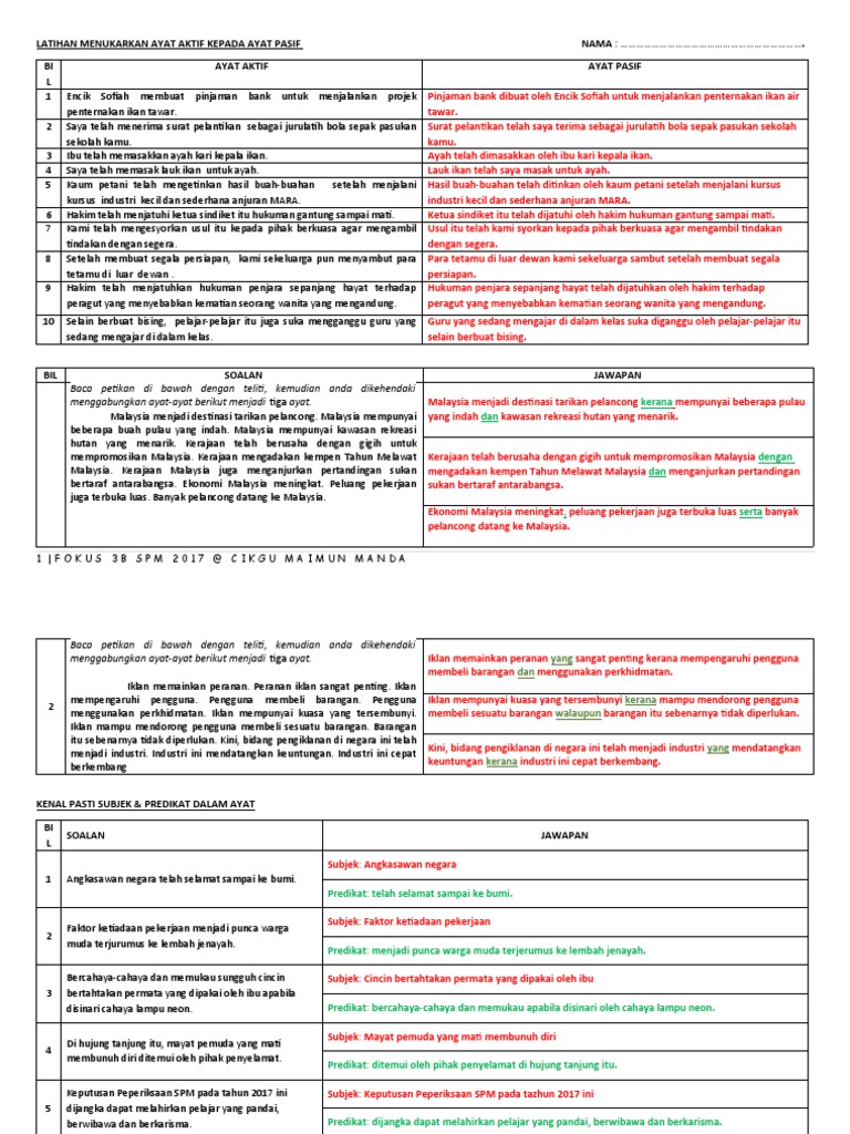 Skema Pecutan 3B | PDF