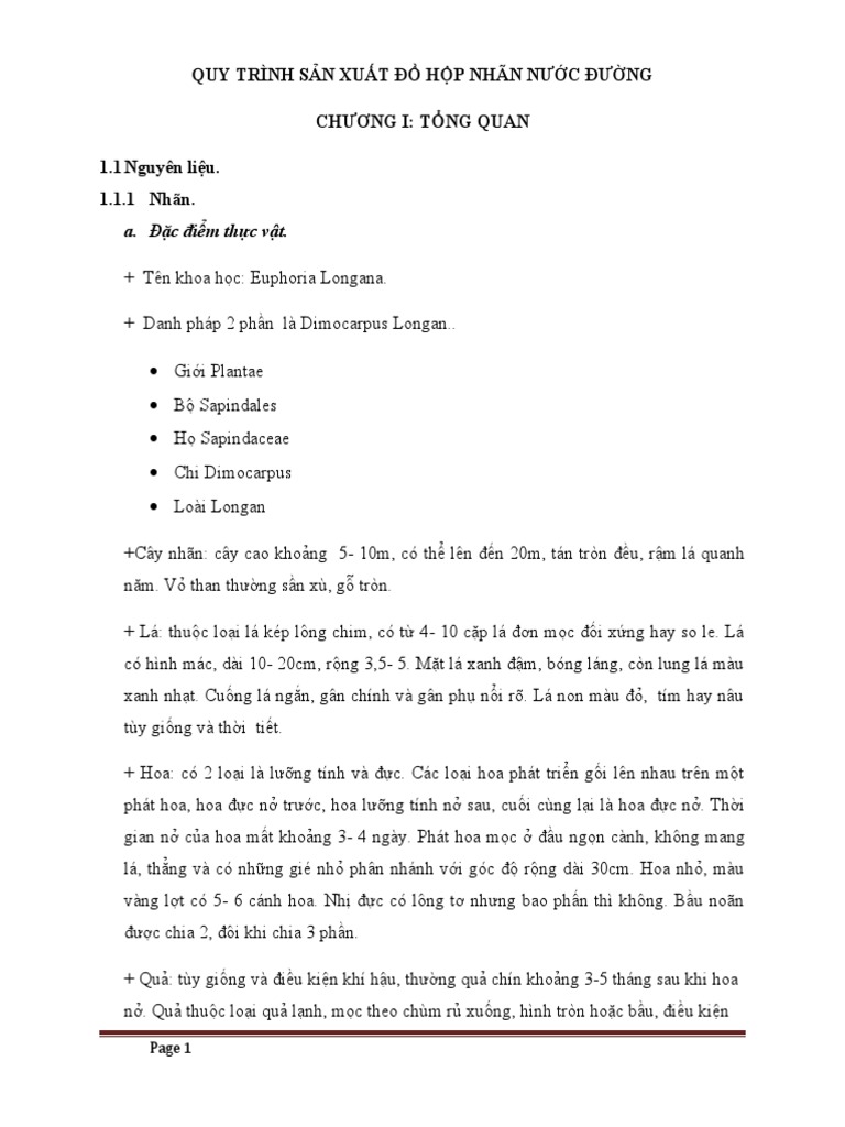 (123doc) Quy Trinh San Xuat Do Hop Nhan Nuoc Duong | PDF