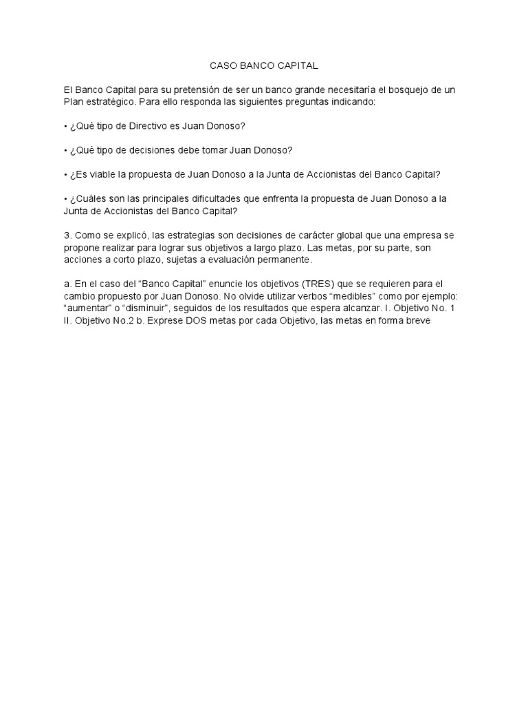 Caso Banco Capital | PDF