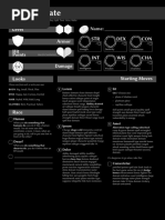 Monster of the Week Character Sheet Fillable v1.2 | PDF