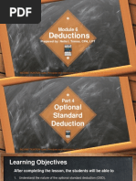Optional Standard Deduction Computation | PDF | Revenue | Tax Deduction