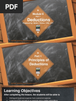 Chapter 13 Principles of Deduction | PDF | Tax Deduction | Expense