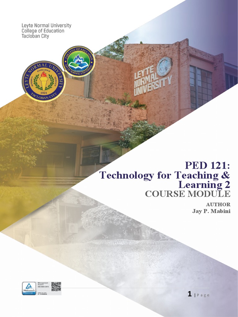 PED 121: Technology For Teaching & Learning 2: Course Module | PDF ...