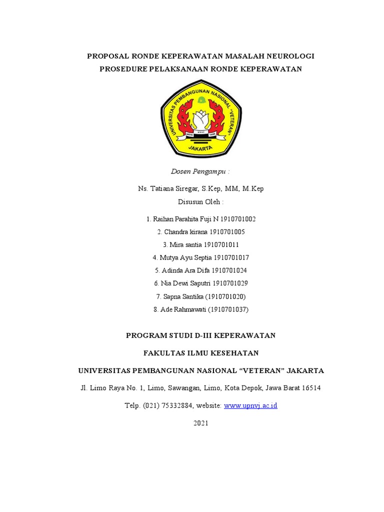 Proposal Ronde Keperawatan-1 | PDF | Karier & Perkembangan | Pengembangan Diri