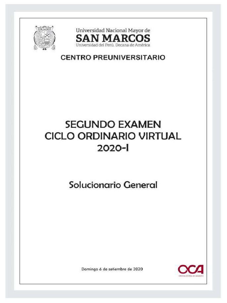 Solucionaro 2do Exam | PDF