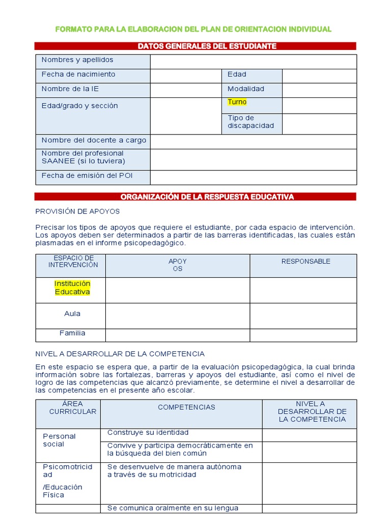 Formato Poi | PDF | Cognición | Aprendizaje