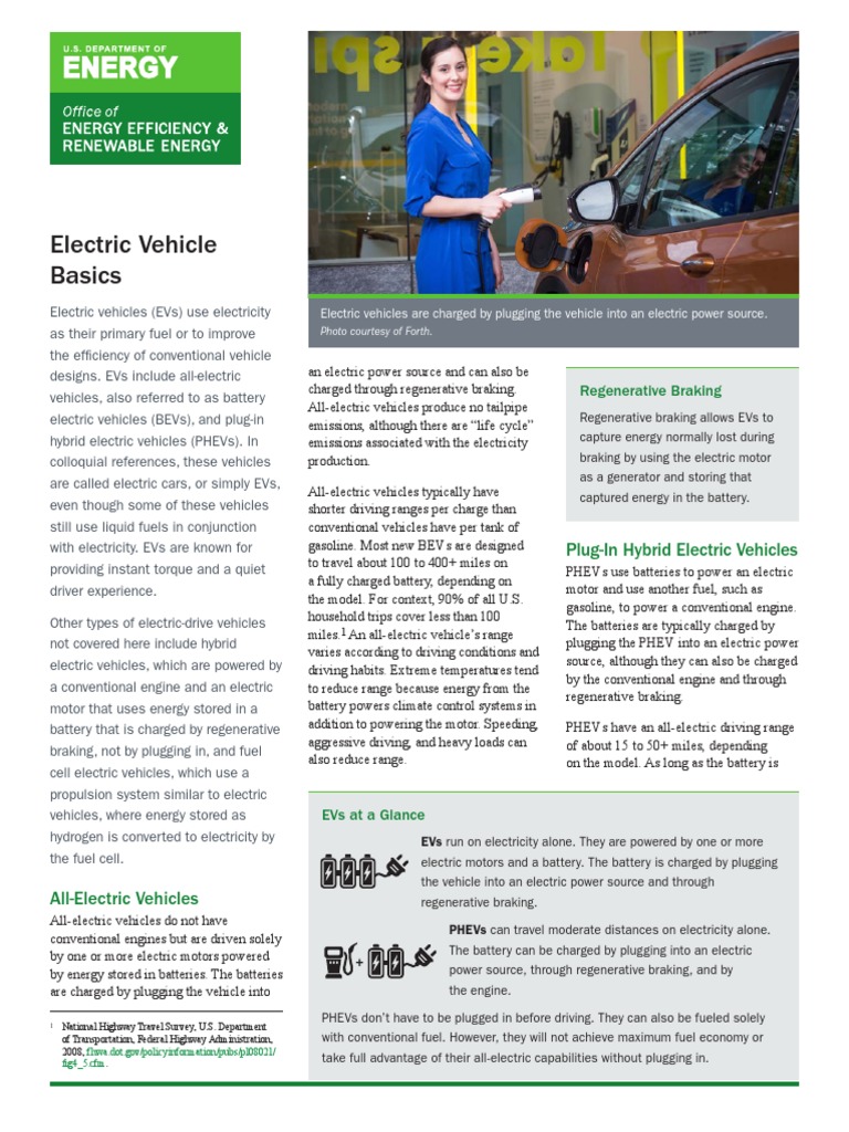 Electric Vehicle Basics: Plug-In Hybrid Electric Vehicles | PDF ...