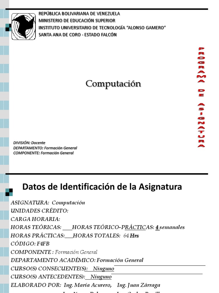 Computaci N Aprobado | PDF | Evaluación | Microsoft PowerPoint