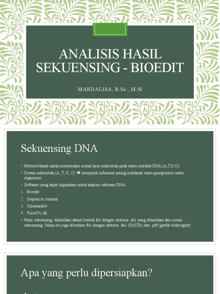 Sekuensing DNA | PDF